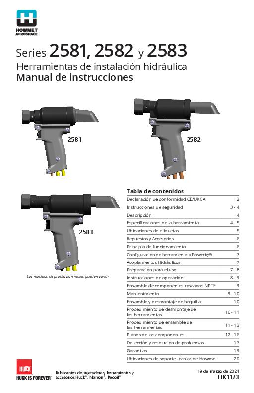 Huck Hydraulic Tools | Work Up To 600 BAR Pressure
