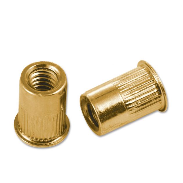 MSR Series Small Flange Low Profile Ribbed Rivet Nut